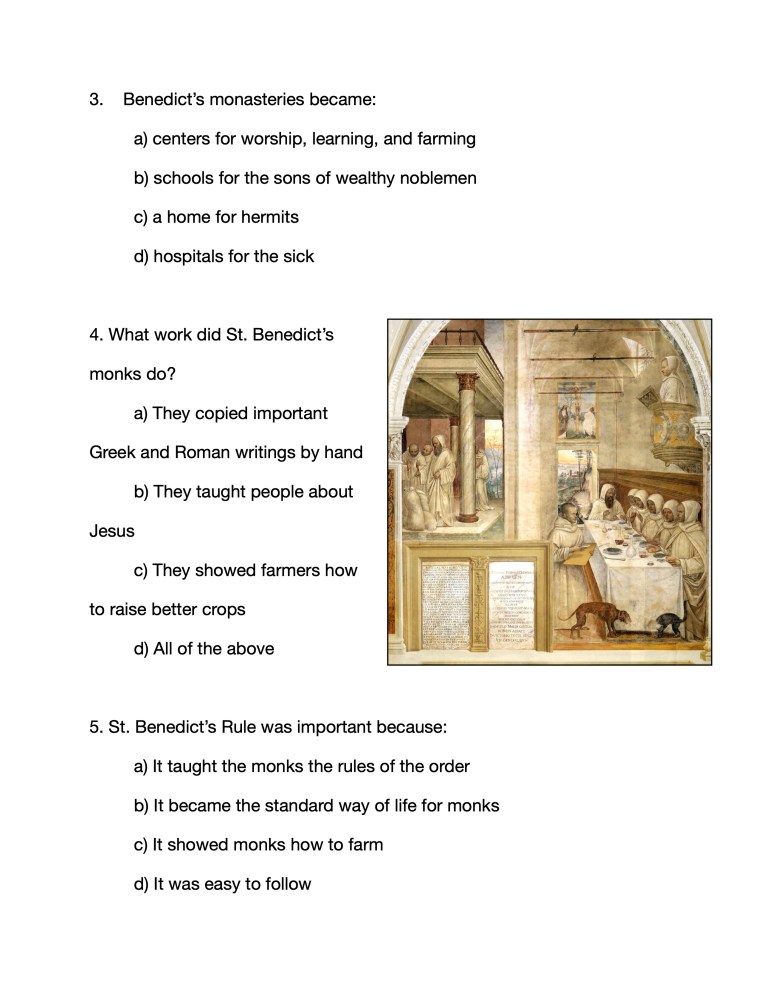Reading Comprehension with 20 Saints – Mercy for Marthas