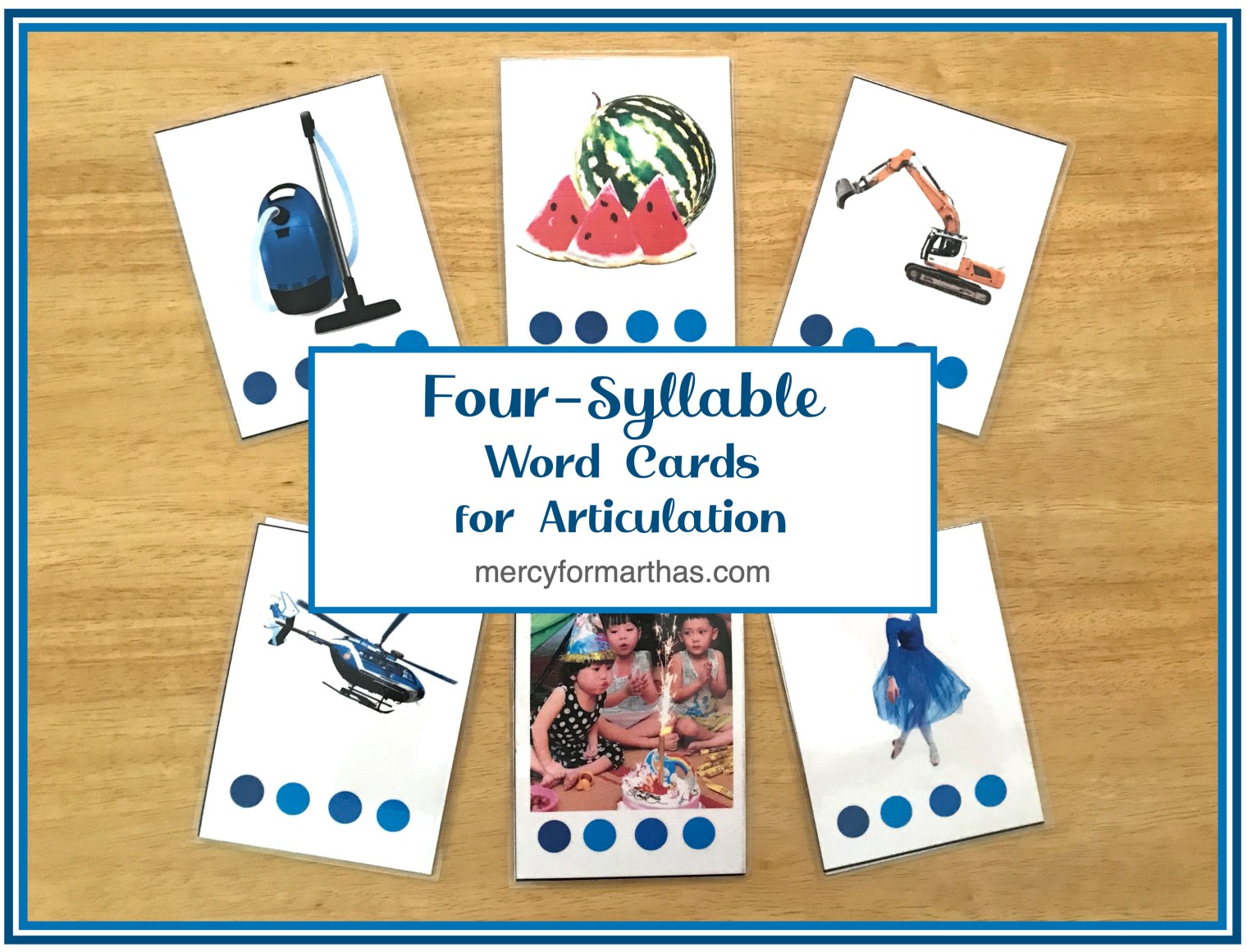 Three-Syllable Word Cards for Articulation… and Teaching Ornery Kids ...