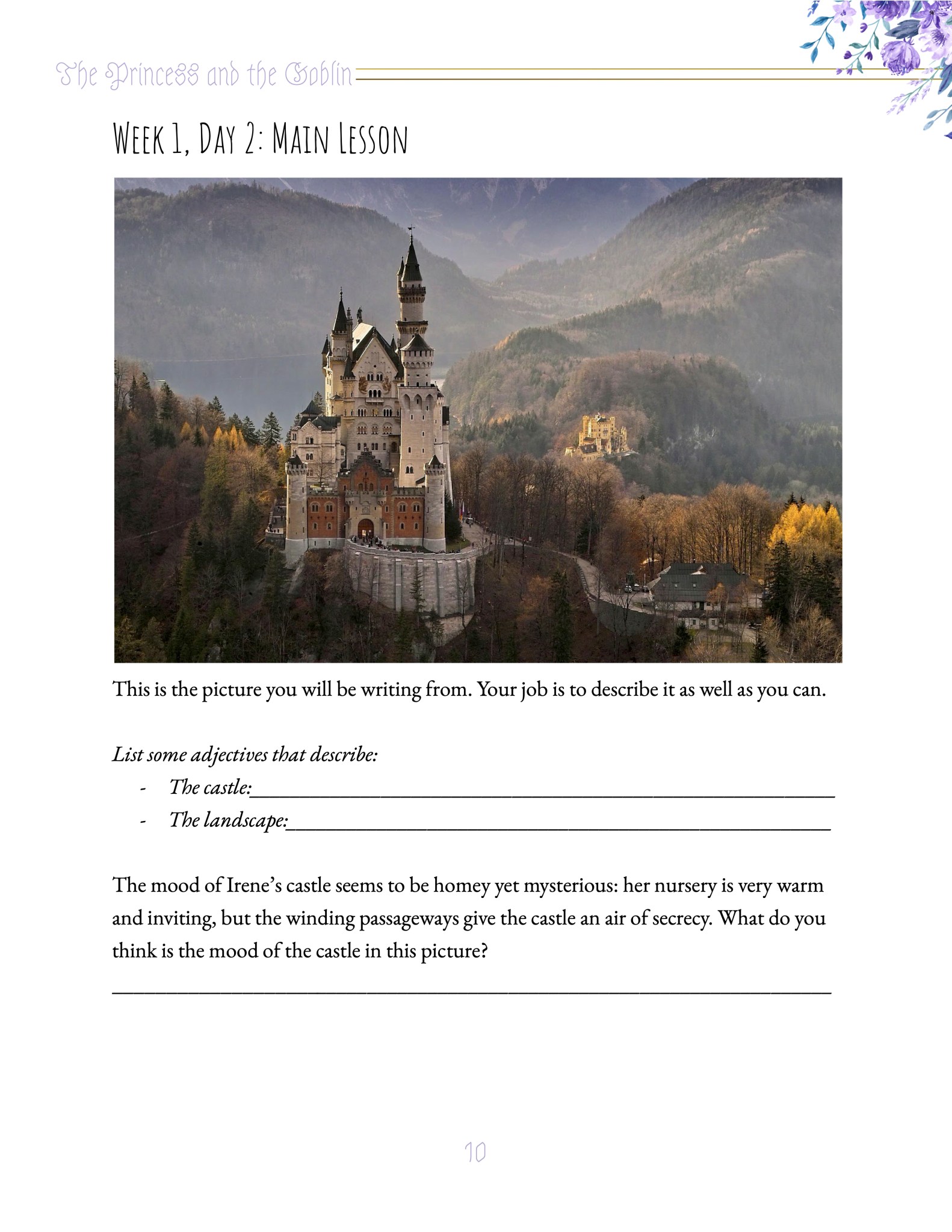 Writing Lessons from Literature, Book 4: The Princess and the Goblin ...