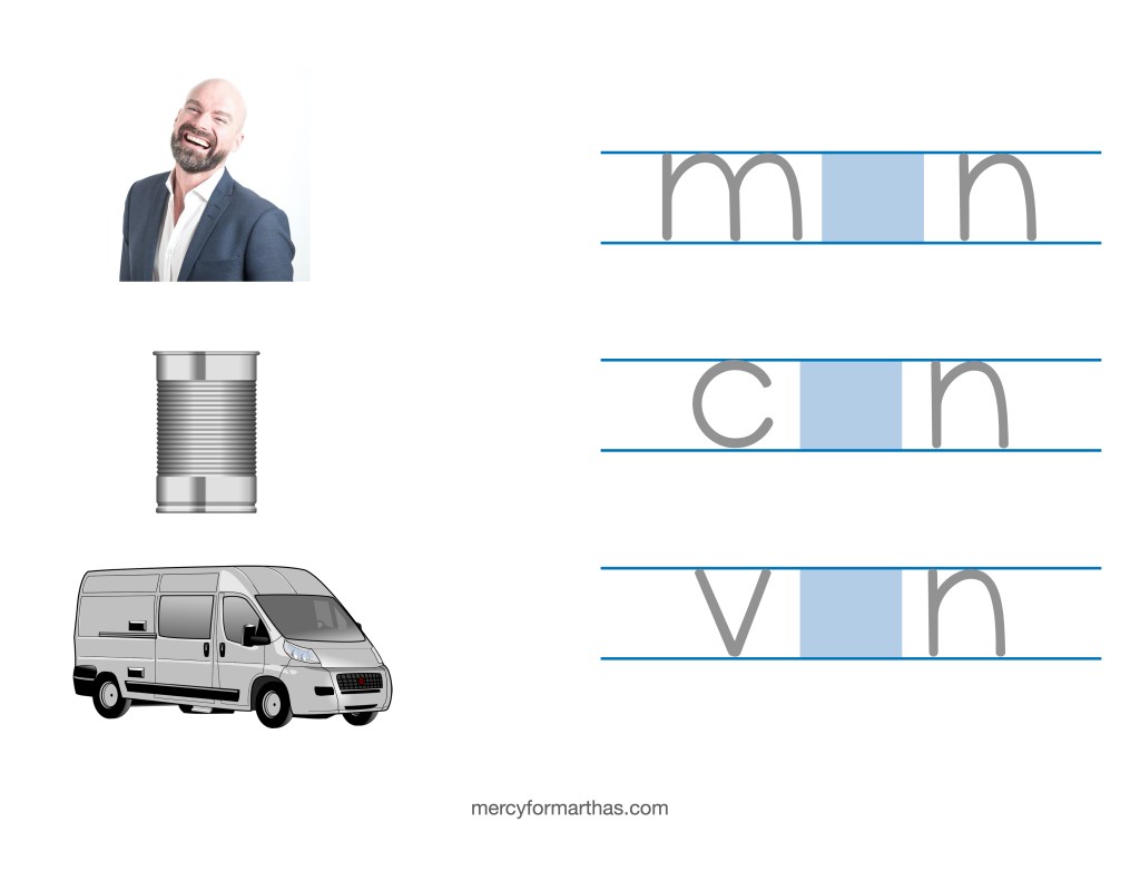 FREE Worksheets for Tracing and Spelling CVC Words – Mercy for Marthas